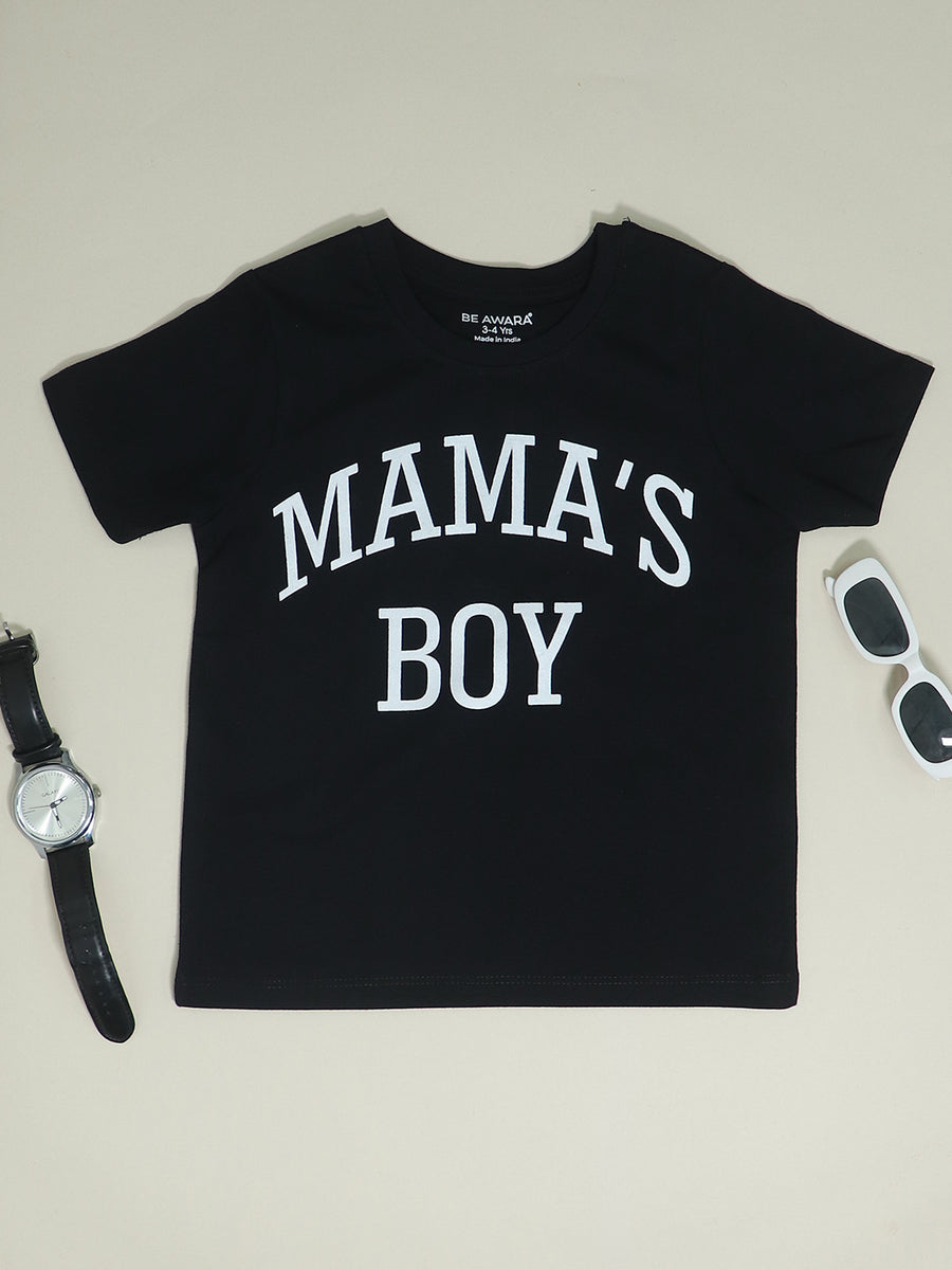 Mama s Boy Kids T Shirt Boys Girls T Shirts Online in India Be Awara